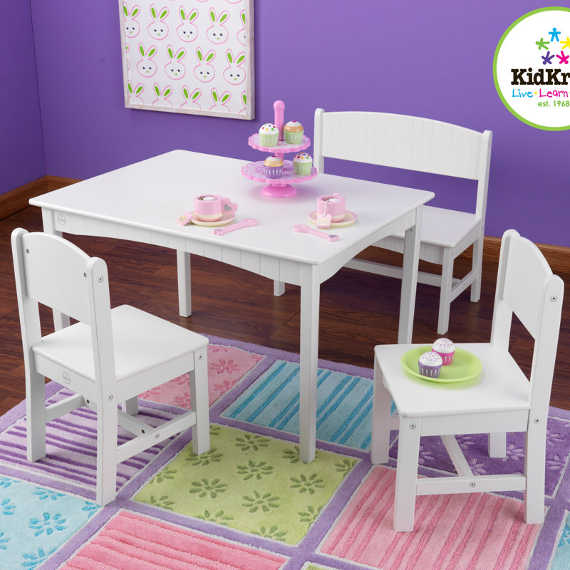 KidKraft Nantucket Kids 4 Piece Play Table and Chair Set Reviews Wayfair